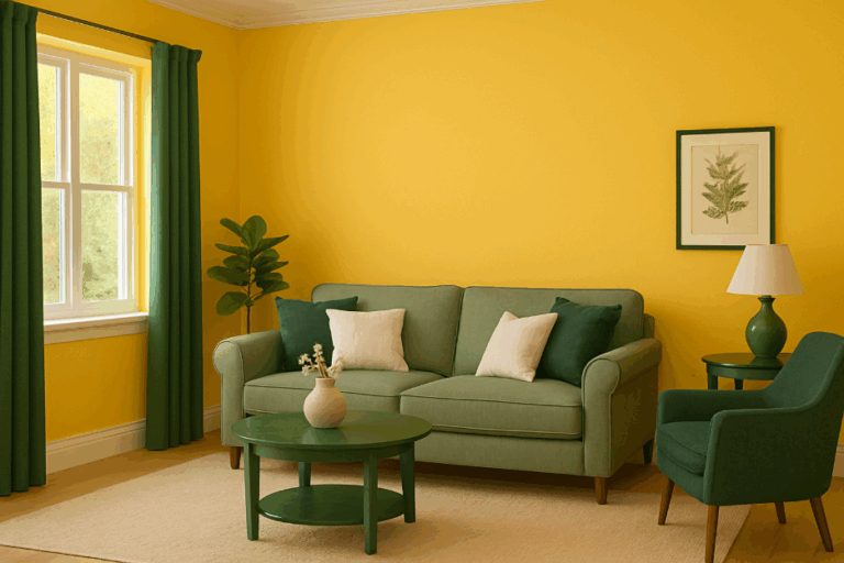 Best Yellow and Green Colour Combinations for Homes