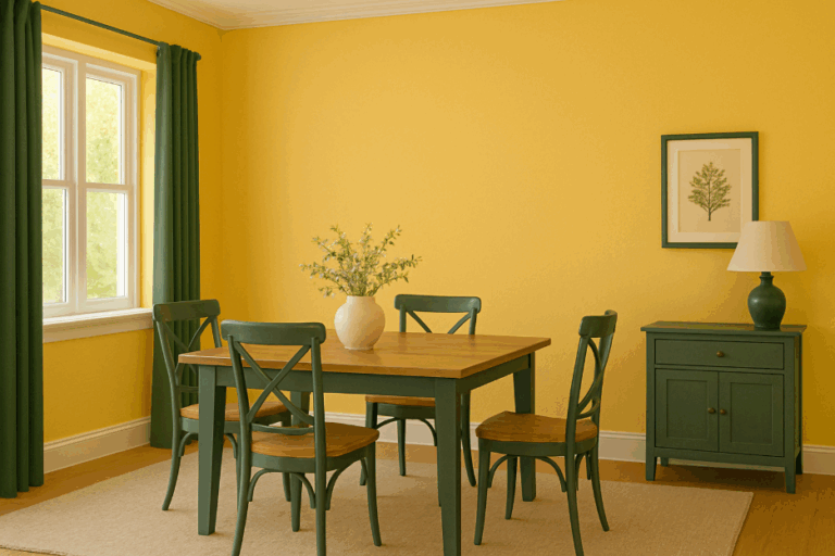 Best Yellow and Green Colour Combinations for Homes